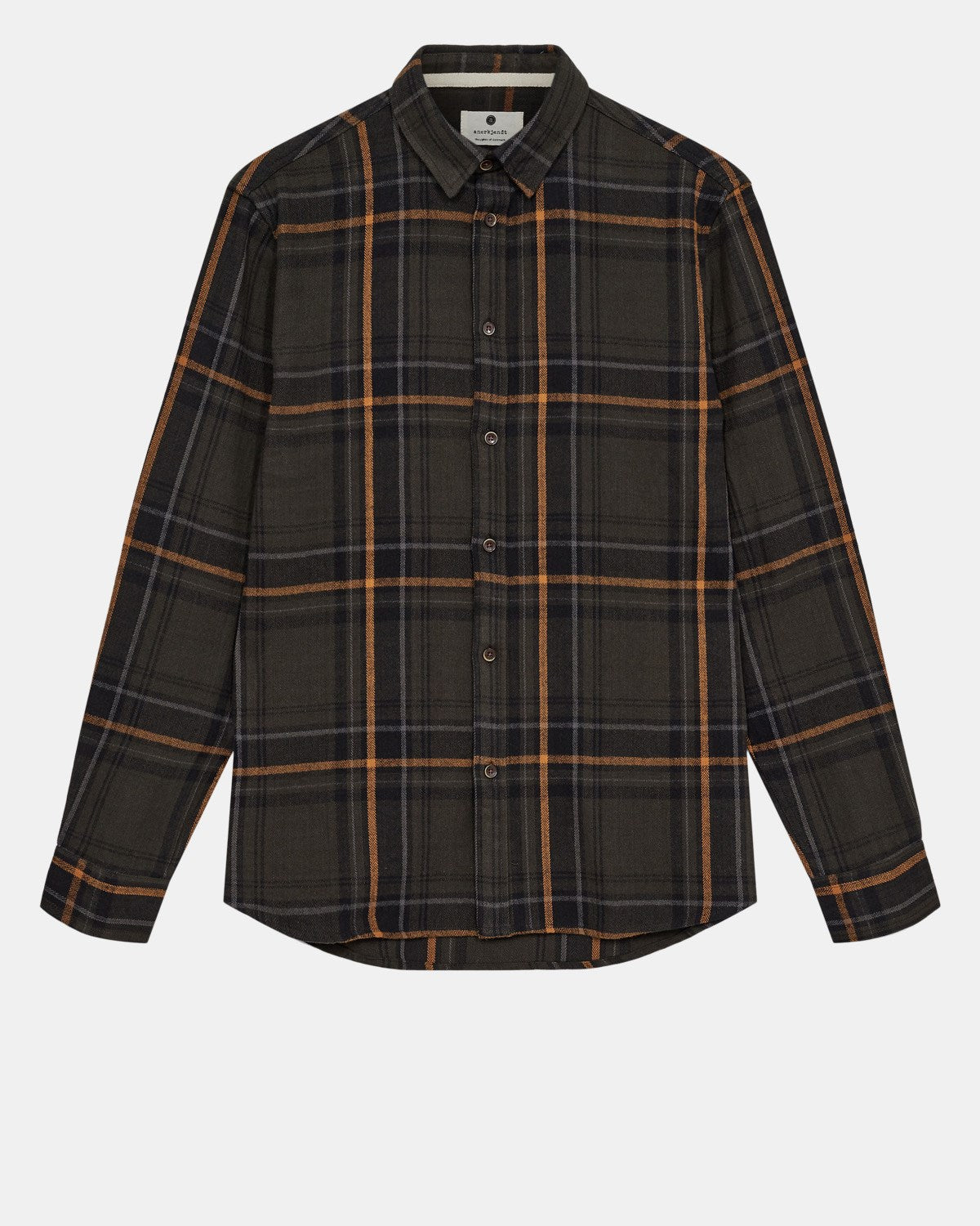 AKLEIF FLANNEL CHECK SHIRT - Forest night