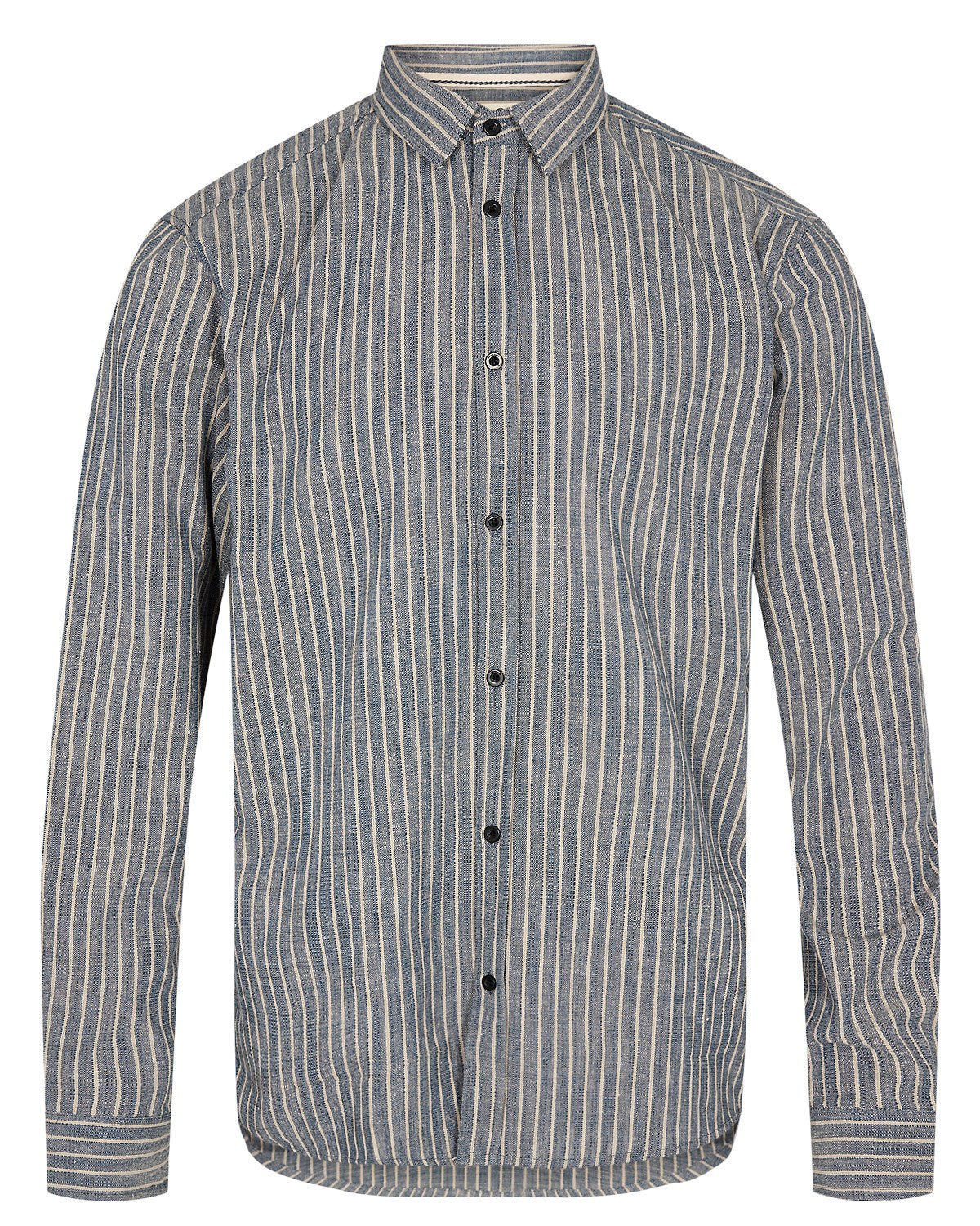 AKLEIF STRIPE SHIRT - Dark Navy