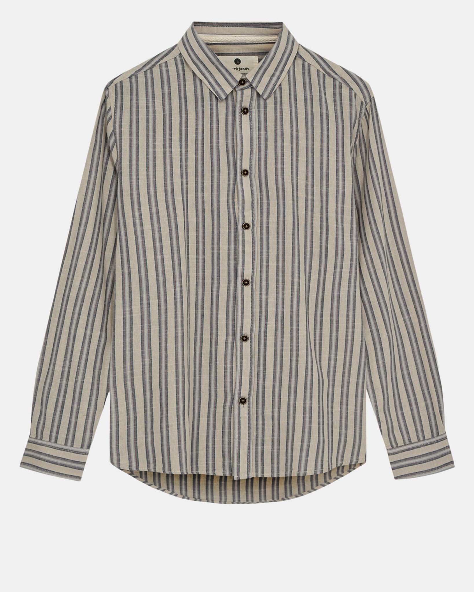 AKLEIF L/S DOUBLE STRIPE SHIRT - Incense